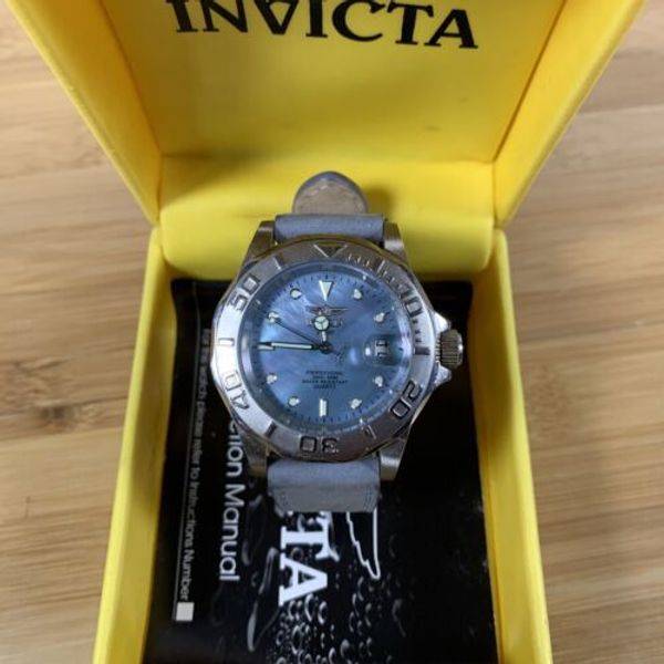 Mens Invicta Watch Model 2551 Water Resistant 300’ Leather Band ...
