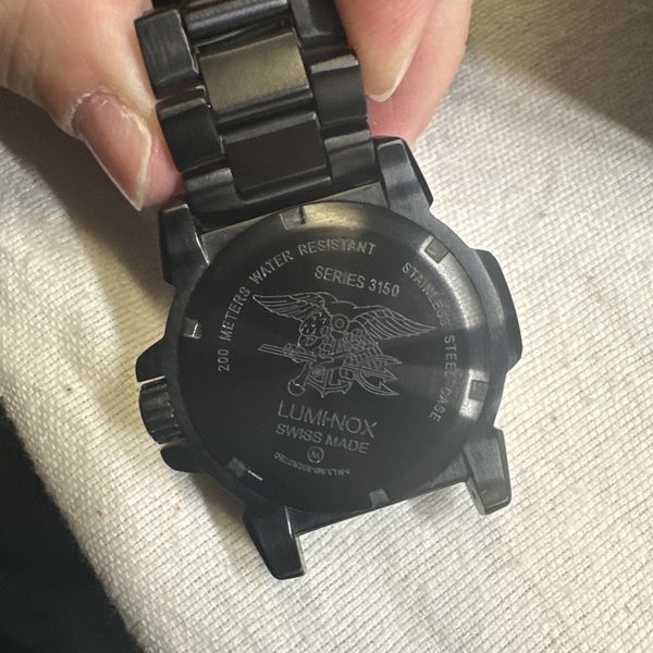Luminox Navy Seal 3150 Quartz Men's Watch, new battery, full links on ...