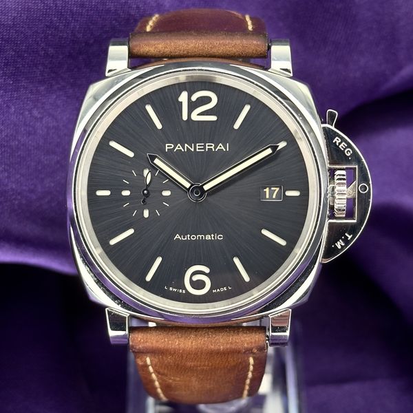 Panerai Luminor Due Gray Sunburst Dial 42mm - PAM00904, PAM 904 ...