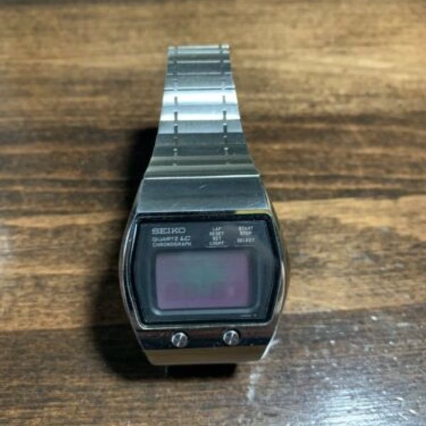 Seiko Quartz LC Digital Chronograph Vintage Original Box 0634-5009 Not ...