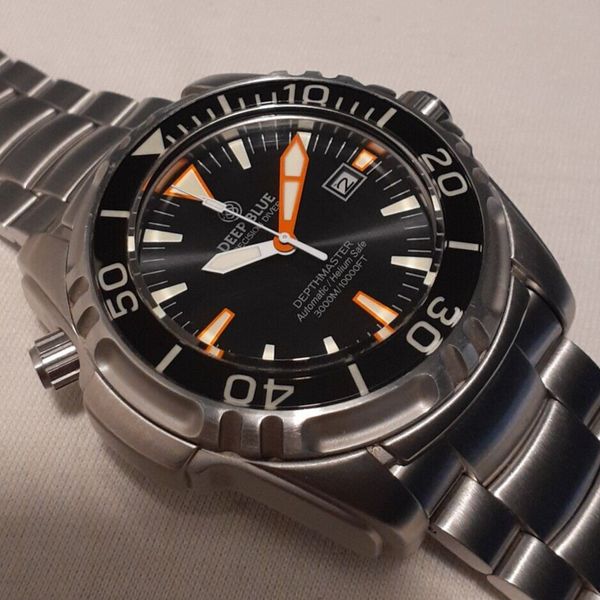 DEEP BLUE DEPTHMASTER 3000M AUTOMATIC SUPER DIVER, BLACK DIAL, SAPPHIRE ...