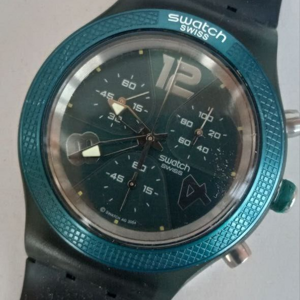 Swatch Watch Chronograph Swiss MILLING MACHINE SVCM1001 Working New ...