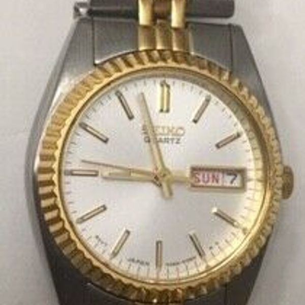 Women's SEIKO 7N83-0041 Rоlex-Homage Quartz Watch Jubilee Bracelet ...
