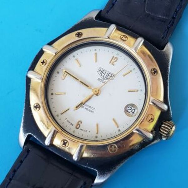 Vintage Pre Tag HEUER 2000 Transitional Rare Heuer Mens Watch Ref 956. ...
