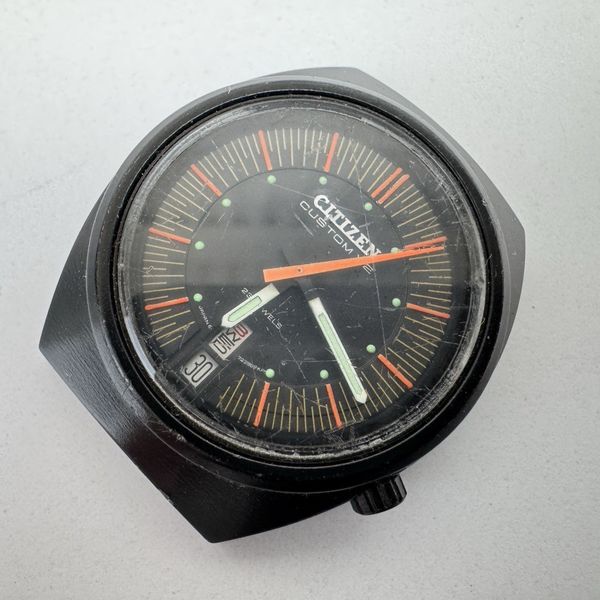 Vintage CITIZEN Custom V2 Automatic Black Watch Japan - No Band ...