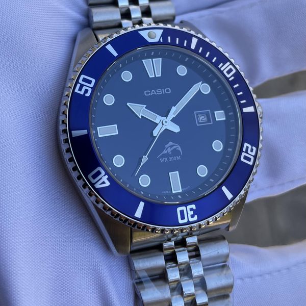 [WTS] Ugraded Casio Blue Duro MDV106-1AV Sapphire Jubilee | WatchCharts ...