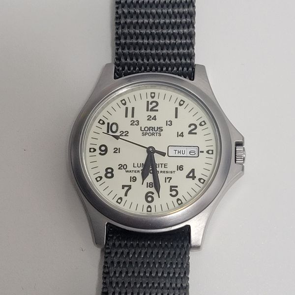 Lorus/Seiko Lumibrite Sports Full Lume Dial Field Watch | WatchCharts ...