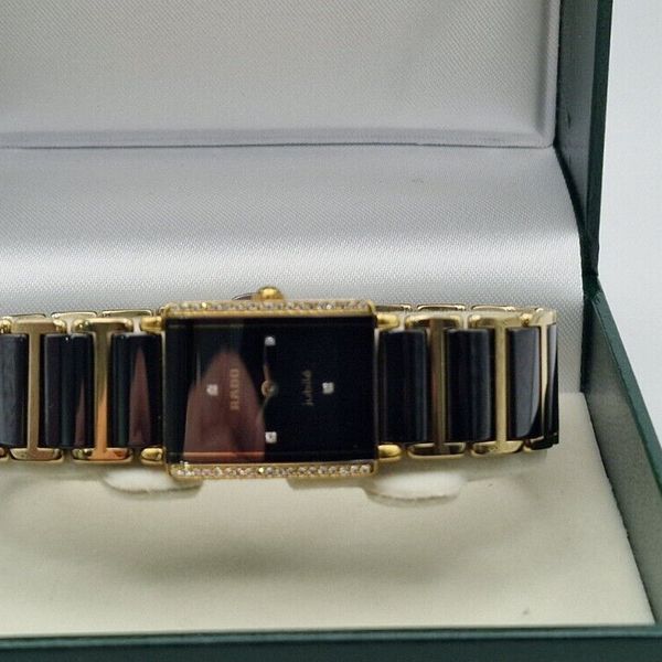 Rado DiaStar Scratchproof Ceramic and Gold Plated Lady's Diamond Watch. | WatchCharts Marketplace