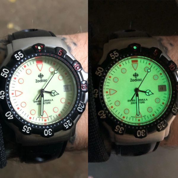 [WTS] Retro 90s Zodiac with Full Lume Dial | WatchCharts Marketplace