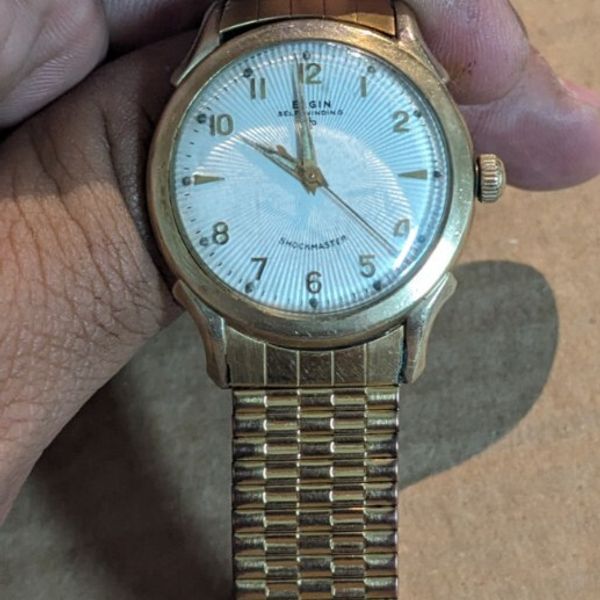 Vintage Elgin Shockmaster Men's Automatic Wristwatch 643 Swiss ...