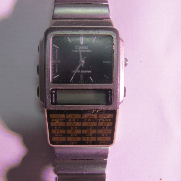 Vintage Men's Casio ABC-30 DATA BANK watch for parts/repair ...