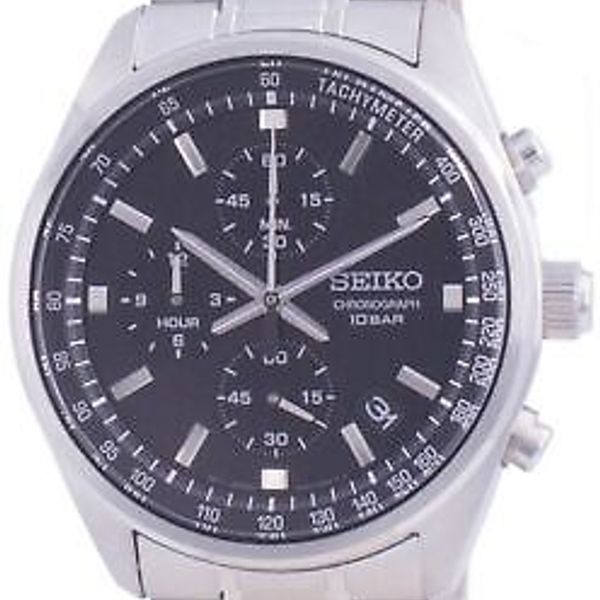 Seiko Chronograph Quartz SSB379 SSB379P1 SSB379P 100M Men's Watch ...