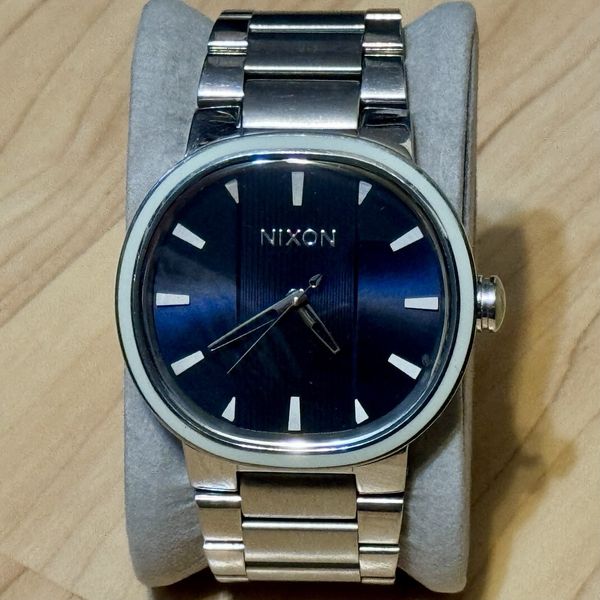 Nixon The Capital "Power to the People" BLUE DIAL Silver Men's Analog ...