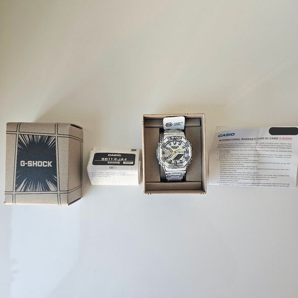 Casio Manga G-Shock White GA-2100MNG-7AJR with box and papers ...