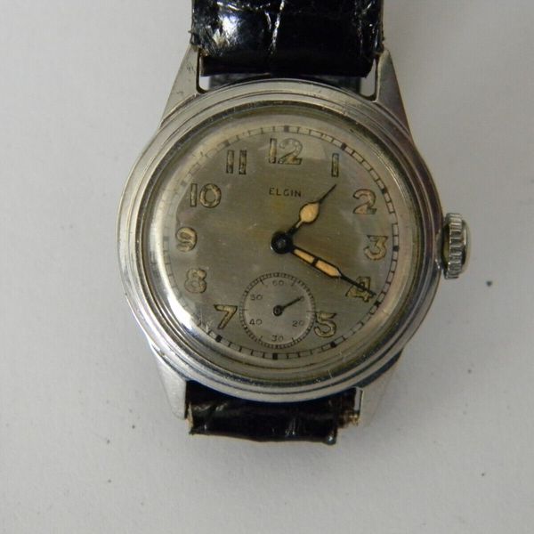 1942 Elgin 554 15 jewel Model 7 Wristwatch in Great Shape- Runs ...