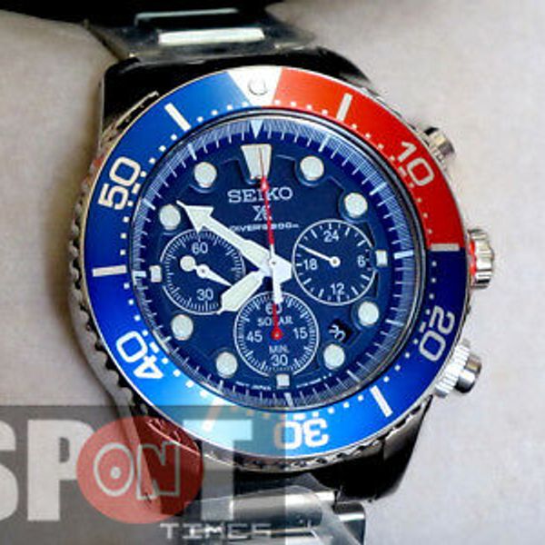Seiko Solar Quartz Chronograph Men's Watch SSC019P1 SSC019 ...