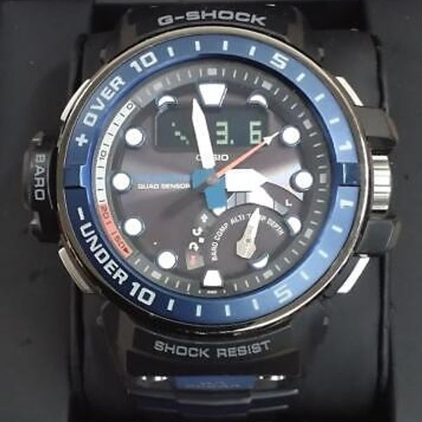 Casio G-Shock Gulfmaster GWN-Q1000A-1AJF Quad sensor Radio Solar Men's ...