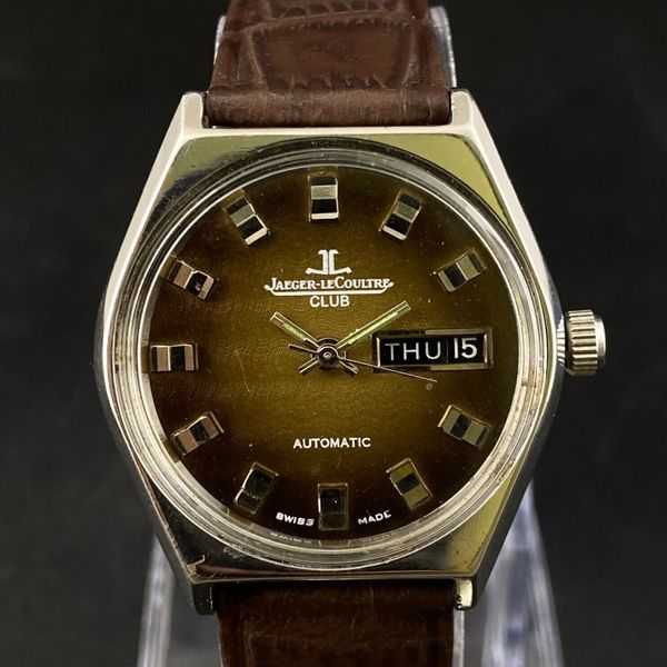 Vintage Swiss Made Jaeger Automatic Day Date Men's Wrist Watch ...