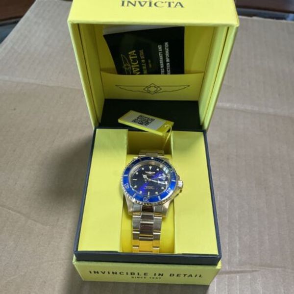 Invicta Pro Diver 26974 Analog Quartz Men's Watch Blue/Gold ...