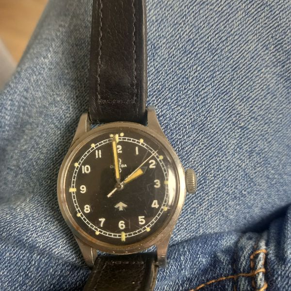 OMEGA 56 6b/159 Men's Military Pilots Watch 1950s Vintage | WatchCharts ...