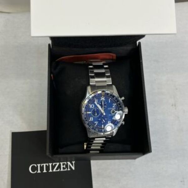 Citizen Men's Eco Drive Chronograph Blue Dial Watch - CA0790-83L ...