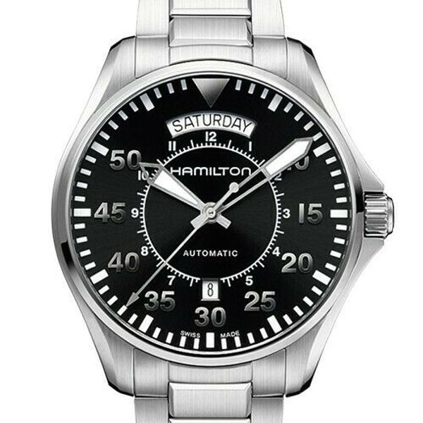 Hamilton H64615135 Khaki Pilot Day Date Auto Interstellar Watch ...