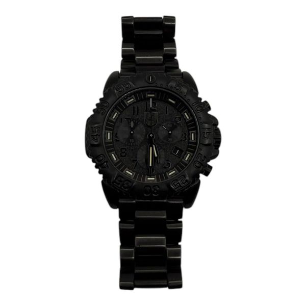 Luminox Navy Seal Colomark 200m Blackout 3180 Series WatchÂ 3182.BO ...
