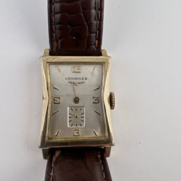 Longines 10k Gold Filled Men's Watch - Rectangle with Detail - Runs ...