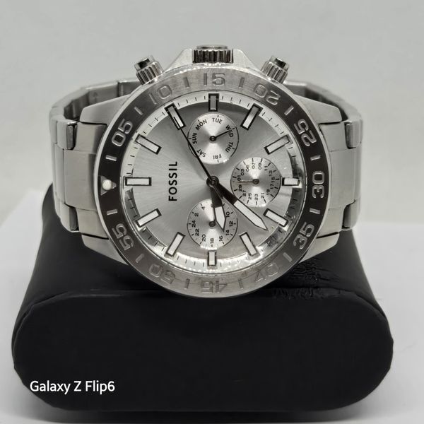 New Mens Fossil Bannon Multifunction Quartz Watch New Battery Stainless ...