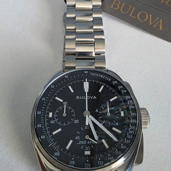 Bulova Lunar Pilot 43mm Chronograph Moon Watch with Box/Papers ...