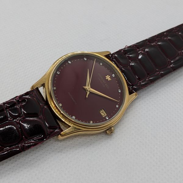 [WTS] Raymond Weil Geneve 2812 | Automatic | Burgundy Diamond Dial ...