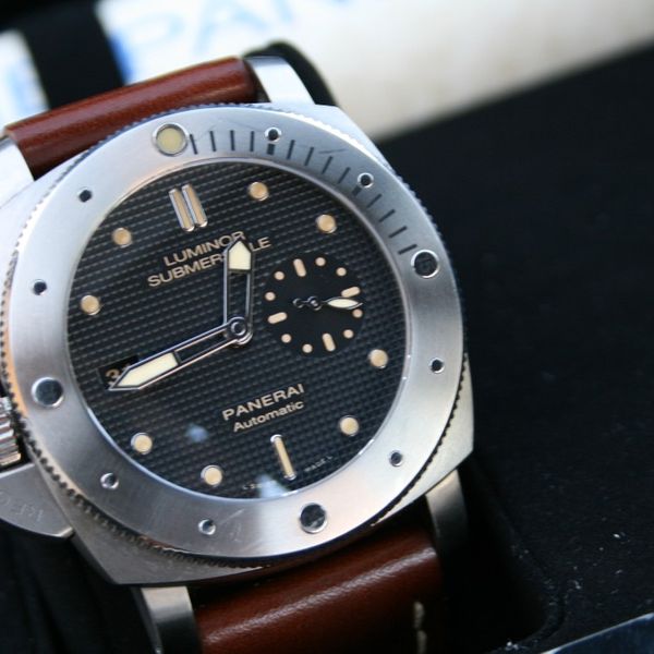 FS: Panerai Lefty Luminor Submersible Destro Beauty Rare 47mm Titanium ...