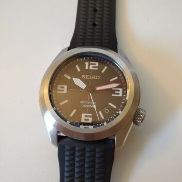 Seiko Skx Pilot Mod Automatic Watch OEM 4r35 Sapphire Signed Crown ...
