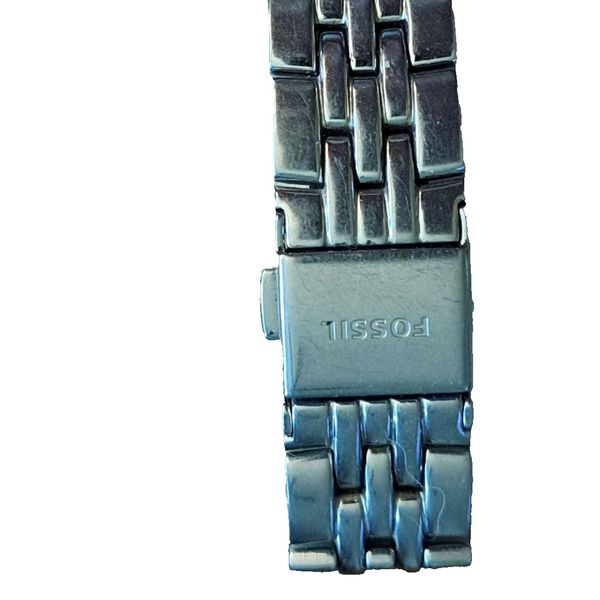 Fossil Watch Jacqueline ES3545 Women's 7" Silvertone Watch Gemmed New ...