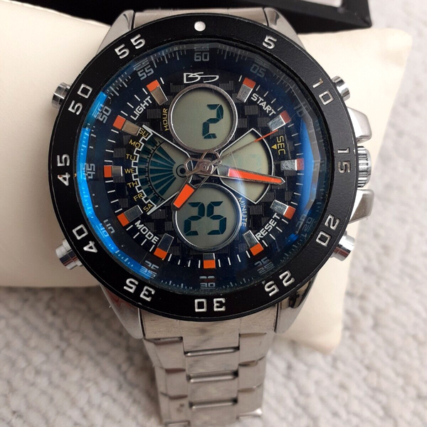 Daniel Steiger LAZER BLUE STEEL Watch 9117-M Chronograph Spares or ...