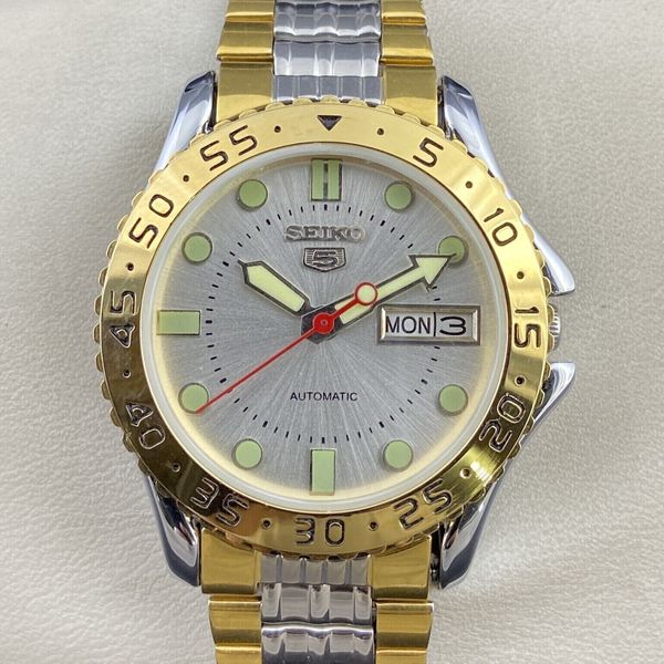 Vintage Seiko 5 Automatic 17 Jewels Cal.7009 Day Date Men's Wrist Watch FK051 | WatchCharts ...