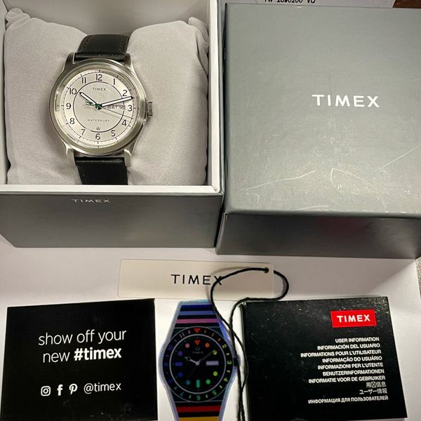 [$45 USD] Timex Waterbury Traditional Day Date 39mm Sector Dial Quartz ...