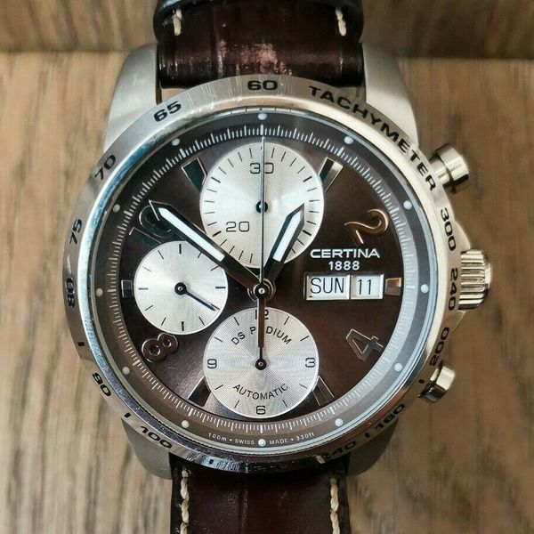 Vintage Certina 1888 DS Podium Automatic Chronograph 25 jewels swiss ...