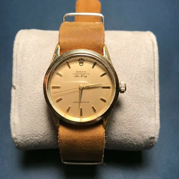 Vintage Rolex Air King Super Precision Butterfly Rotor 1530 Calibre ...