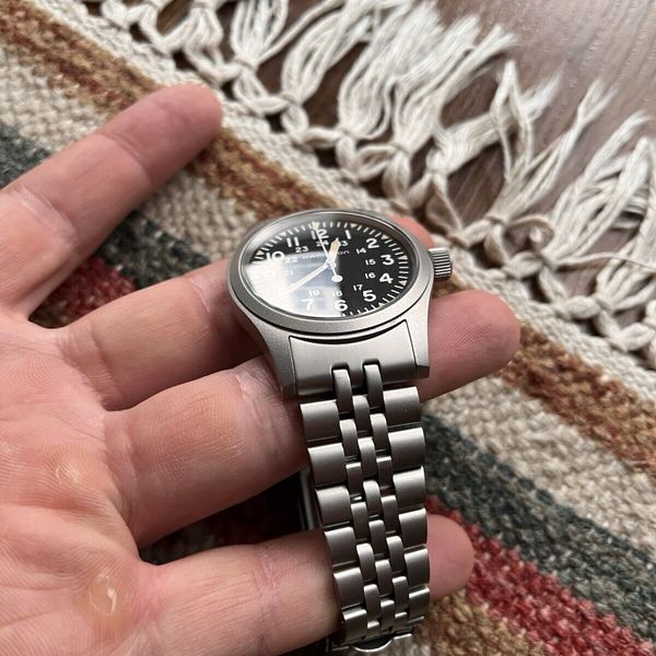 Hamilton Khaki Field Mechanical 38mm - With Uncle Seiko Z199 Bracelet ...