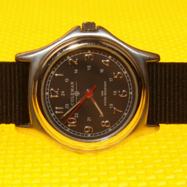 Men's COLEMAN "40-007" Military-Style Quartz Watch Nato-Strap ...