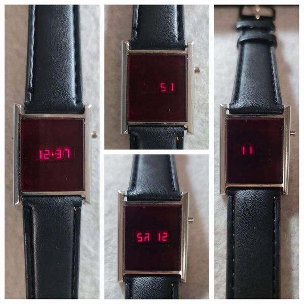RIVINA Led Red Digital Watch 70's Vintage - Hong Kong - To FIX - Spare ...