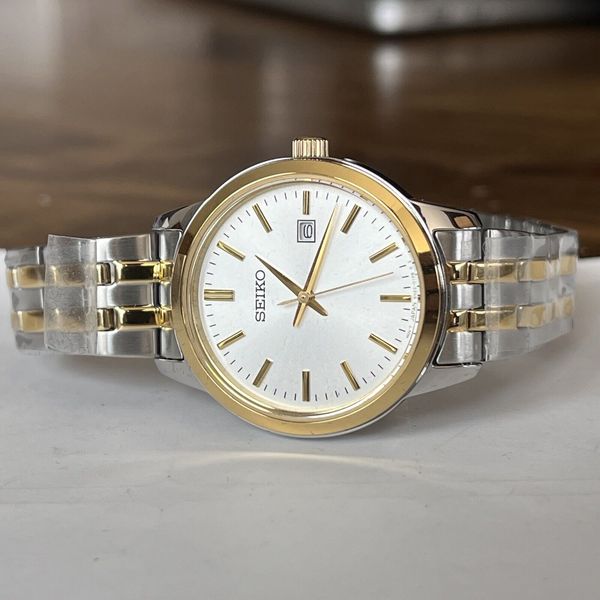 SEIKO Two-Tone ESSENTIALS 30mm Stainless Steel Women's Watch - SUR410 ...