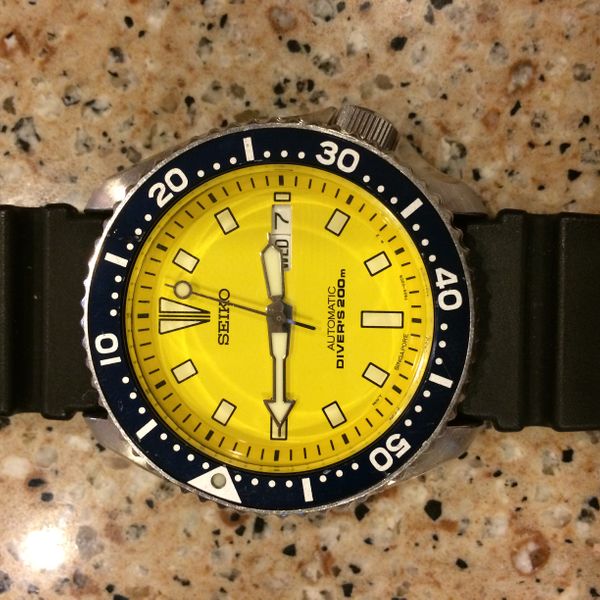 Seiko Divers yellow dial 7s26 day/date | WatchCharts Marketplace