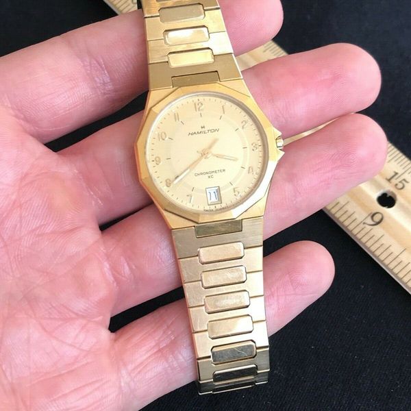Vintage HAMILTON XC Chronometer Swiss Men's Quartz Watch - Model 9832 ...