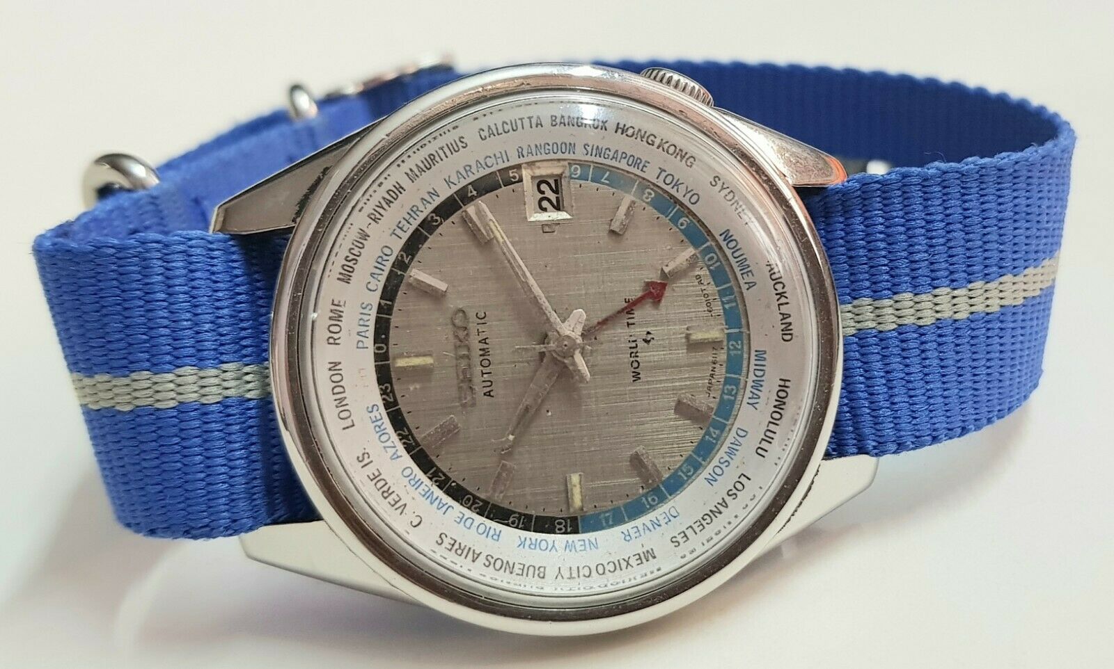 Vintage Seiko 6117-6010 automatic world time watch for Repair - 6117A ...