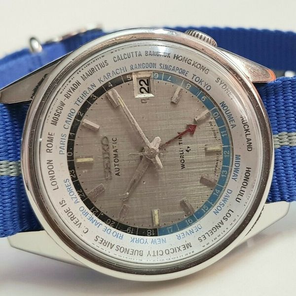 Vintage Seiko 6117-6010 automatic world time watch for Repair - 6117A ...