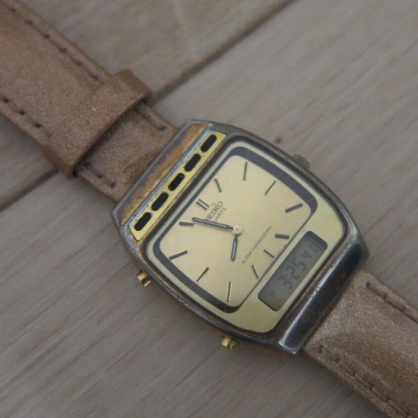 Gent's Vintage SEIKO H249-5030 Dual Digital and Analogue Wristwatch Ref ...
