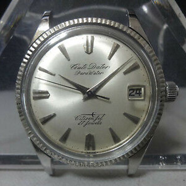 Vintage 1963 CITIZEN Automatic watch [Citizen Jet Auto Dater Para Water ...