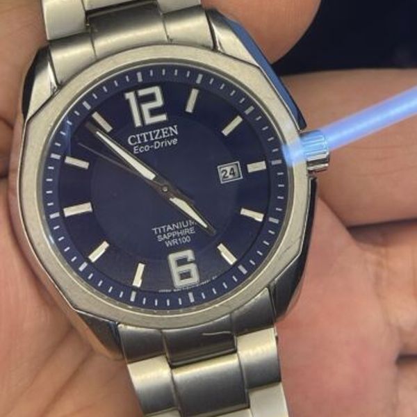 Citizen Eco Drive Titanium Sapphire WR100 Watch - E111 S068461 ...
